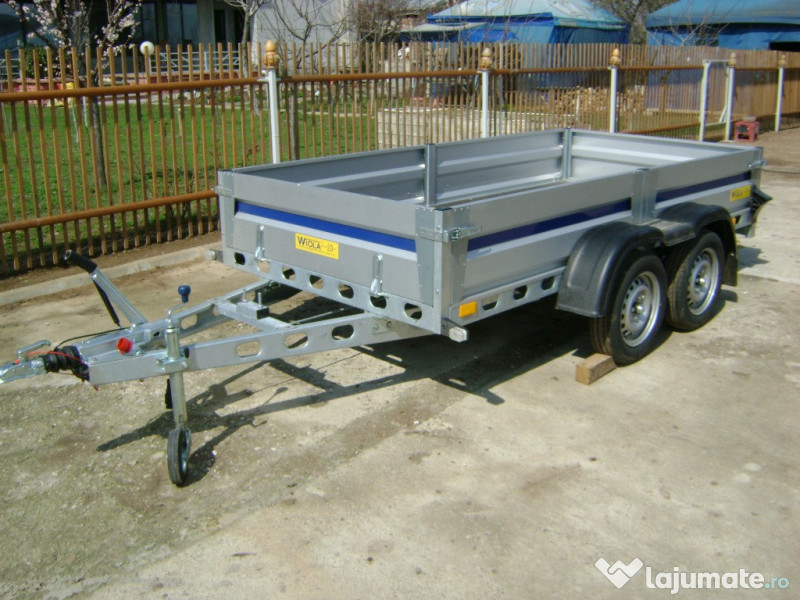 Remorca 2 axe, masa maxima autorizata 1 300 Kg, 11.500 lei - Lajumate.ro