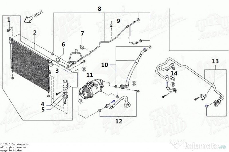 Conducte clima ac nissan navara d40 pathfinder r51, 500 lei - Lajumate.ro
