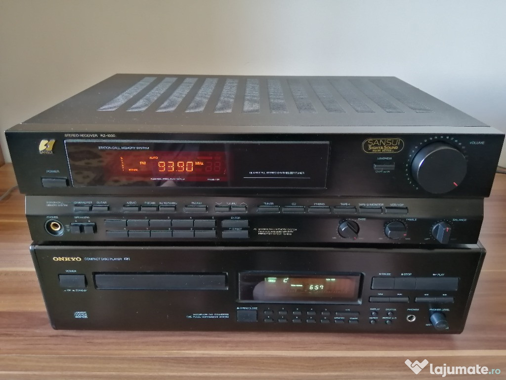 Receiver SANSUI RZ-1500 + CD ONKYO DX-7210