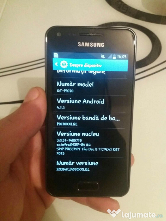 Telefon samsung model gt.i9070