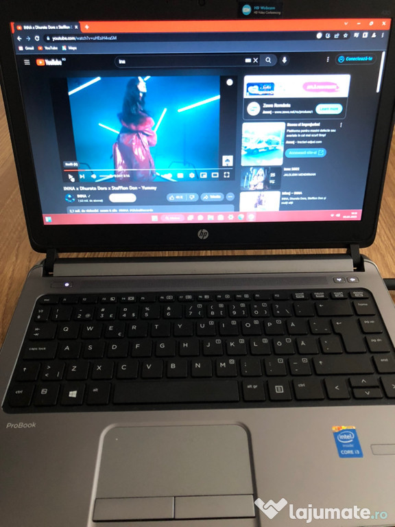 Laptop HP ProBook Slim intel core i3,Display 14 Inch led HD,Windows 11 ...