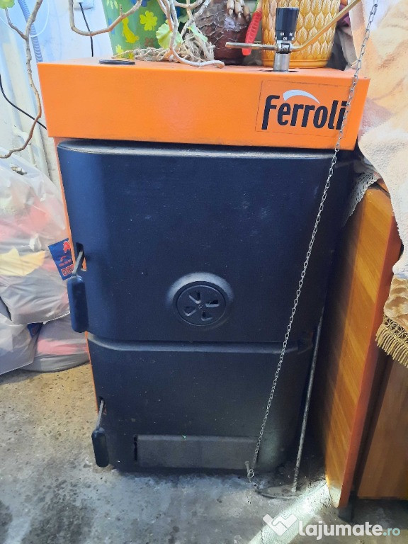 Centrala pe carbune si lemne Ferroli 24 kw +10 saci carbune