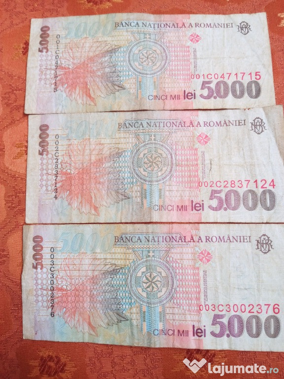 Bancnote in serie Lucian Blaga