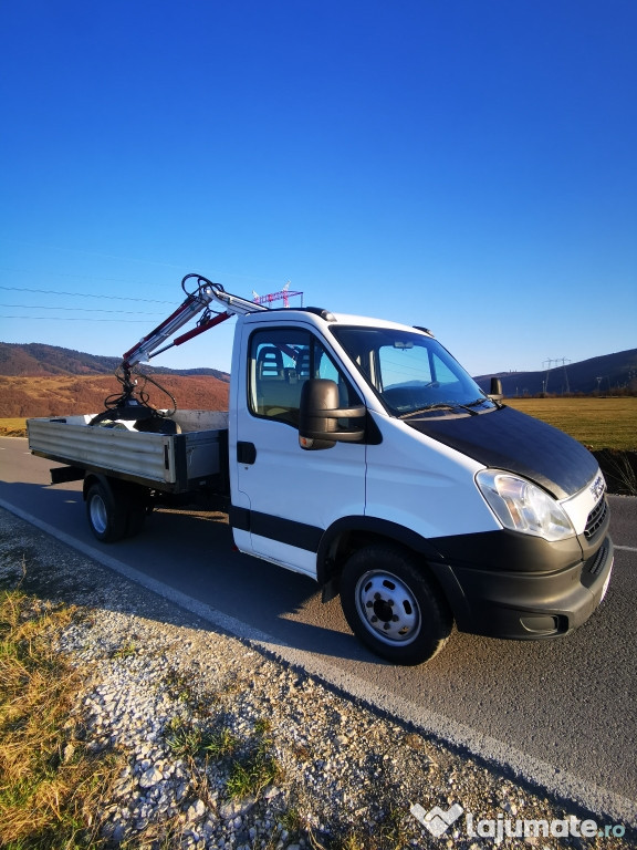 Iveco daily cu macara și basculare omologata euro 5 ,detarat la 3500 cat B