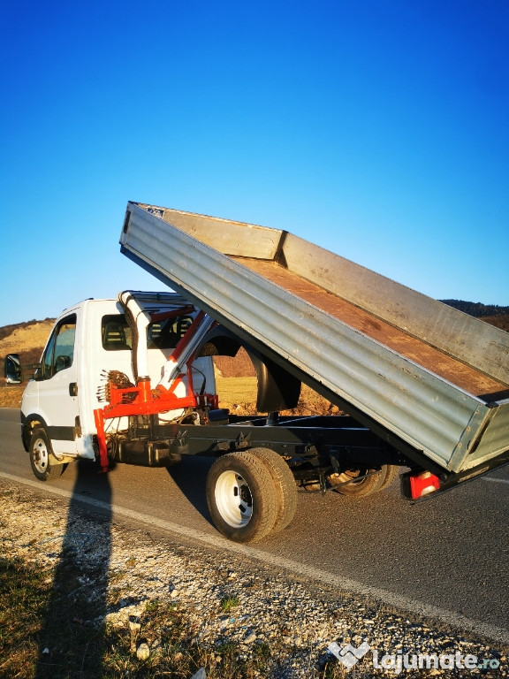 Iveco daily cu macara și basculare omologata euro 5 ,detarat la 3500 cat B