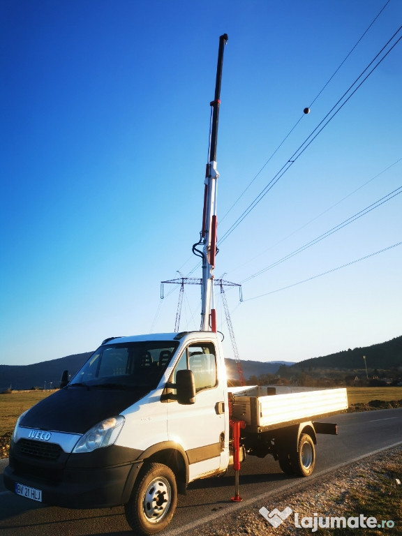 Iveco daily cu macara și basculare omologata euro 5 ,detarat la 3500 cat B