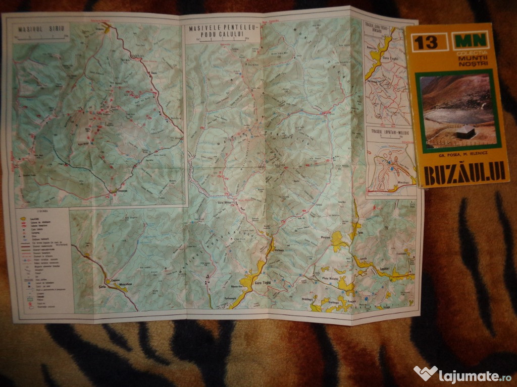 Muntii Buzaului nr.13 colectia muntii nostri cu harta