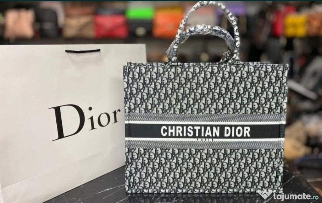 Genti Christian Dior, material textil import Franța, saculet