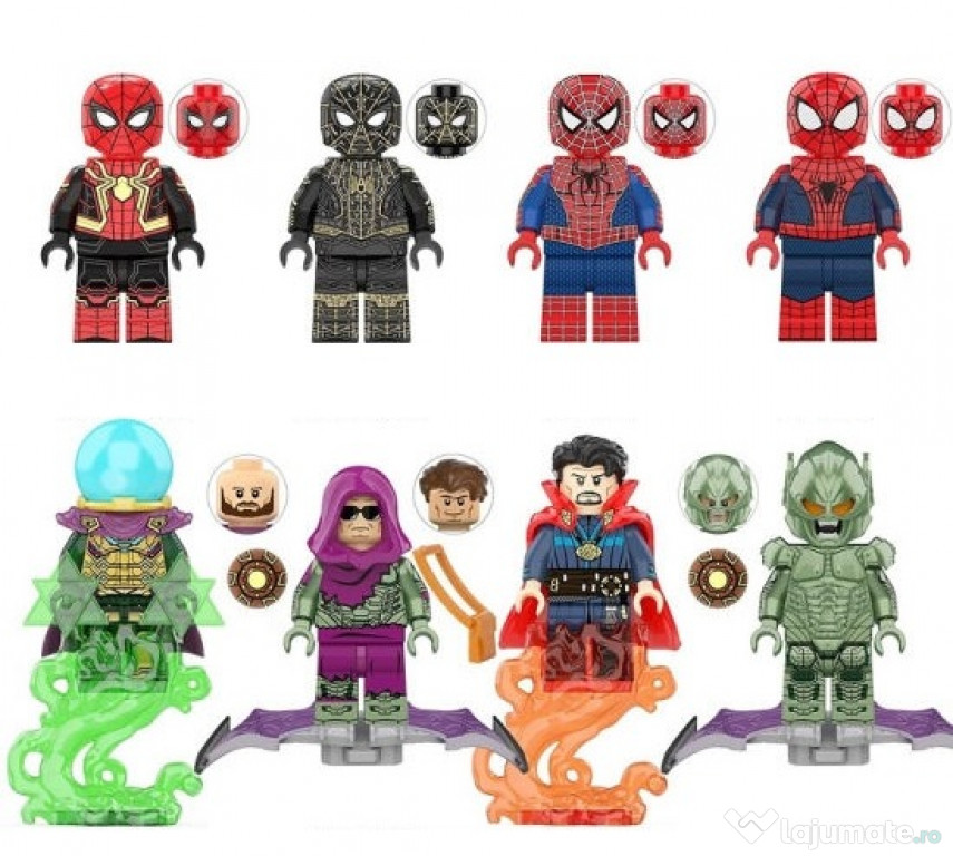 Set 8 Minifigurine tip Lego Marvel Spider-Man No Way Home 1