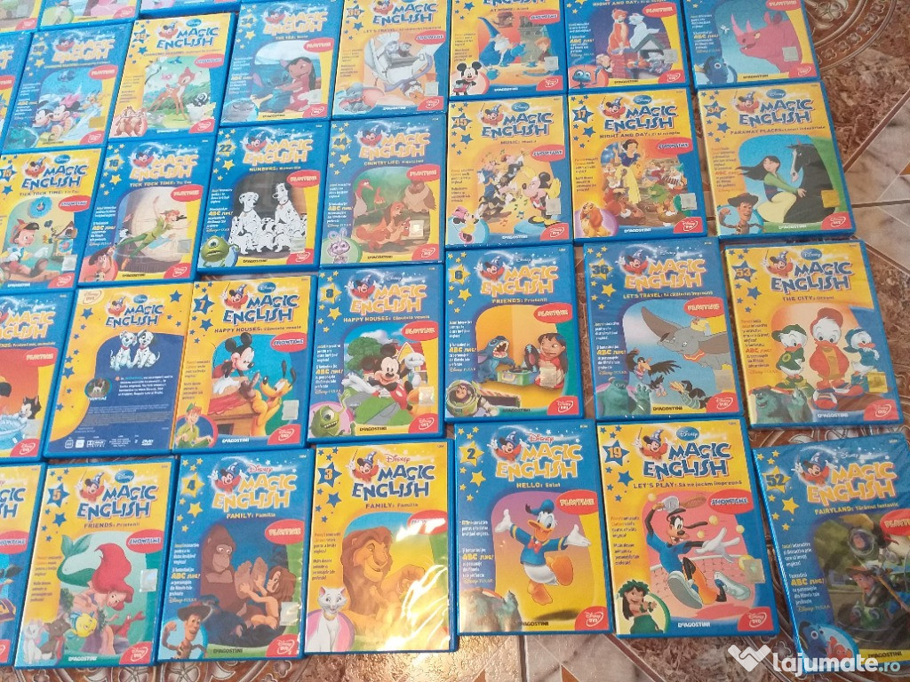 Colectia completa Magic English 55 dvd-uri Disney/lb engleza