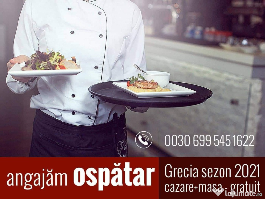 Grecia 2023 - Angajam bucatar, pizzer, ospatar si vanzatoare
