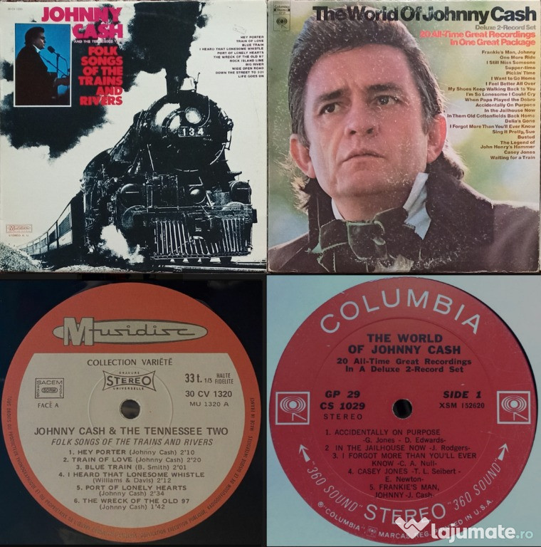 Elvis PRESLEY, Johnny CASH, Joe DASSIN, Louis ARMSTRONG disc
