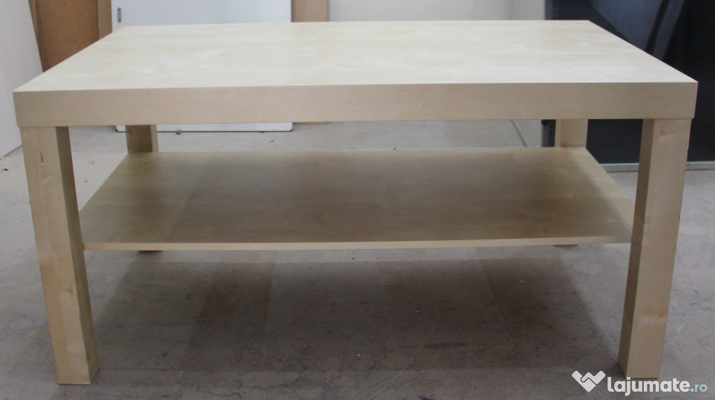 Masuta de cafea tip Ikea; Masa cu raft si blat 90x55 cm
