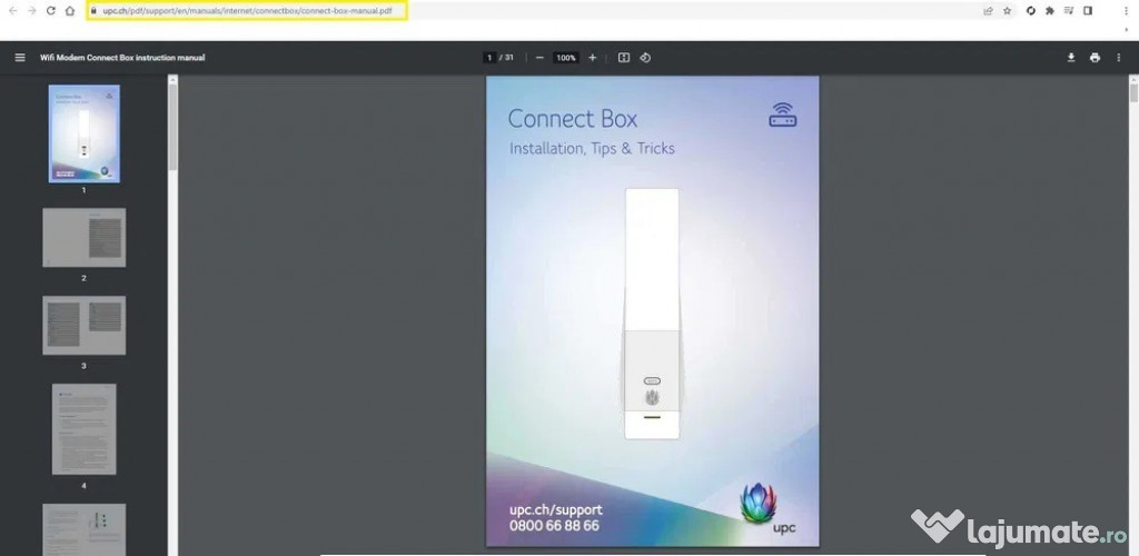 Router Wireless Upc Connect Box
