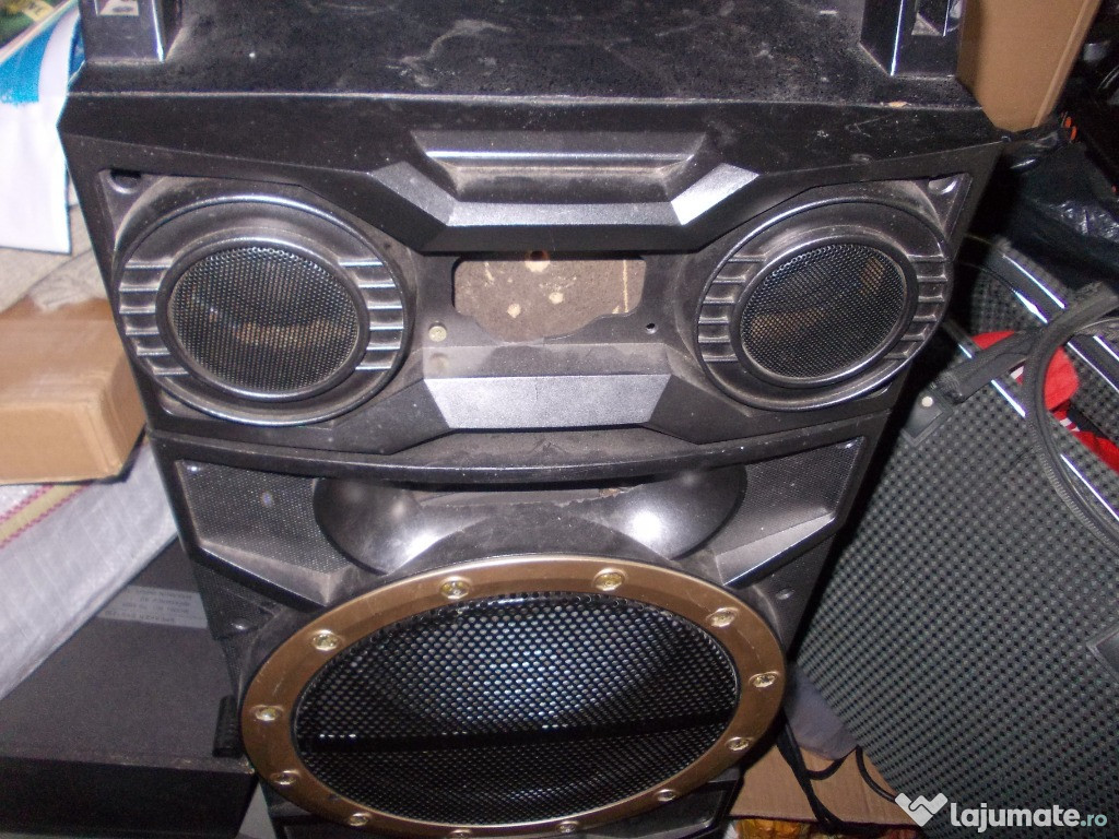 Boxa mare 2 difuzoare bass 30cm difuzor membrana din cauciuc