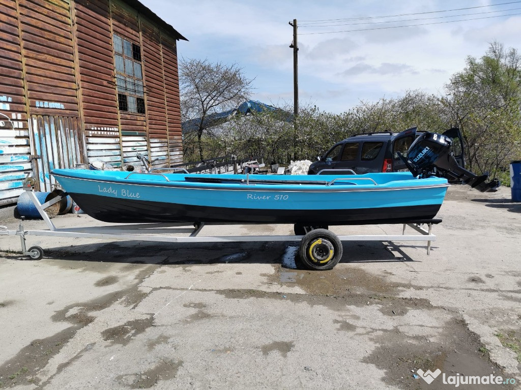 Barca RIVER 510, cu motor SUZUKI de 20CP + PERIDOC