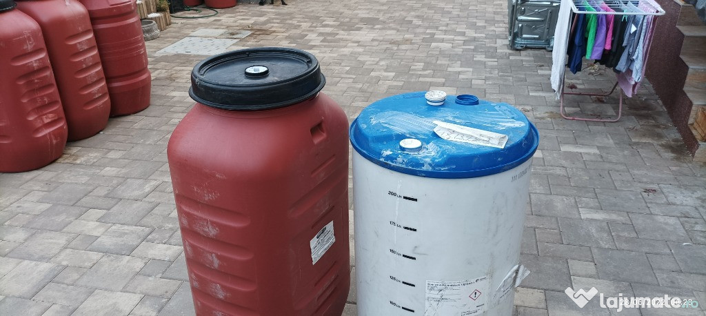 Butoi butoaie bidon plastic 220 litri