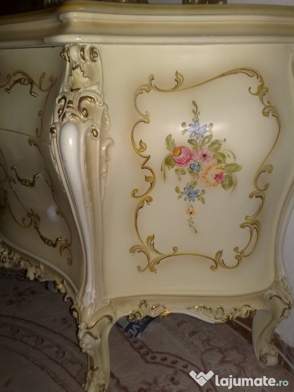 COMODA/SERVANTA VENETIANA BAROC LEMN,PICTATA/MOBILA ANTICA