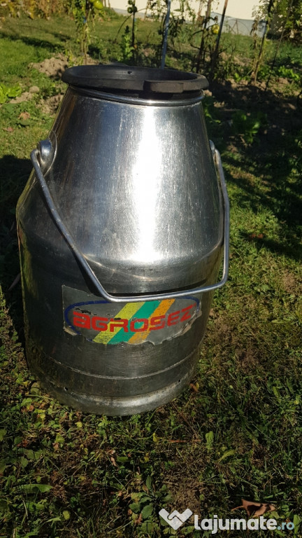 Bidon inox colectare lapte