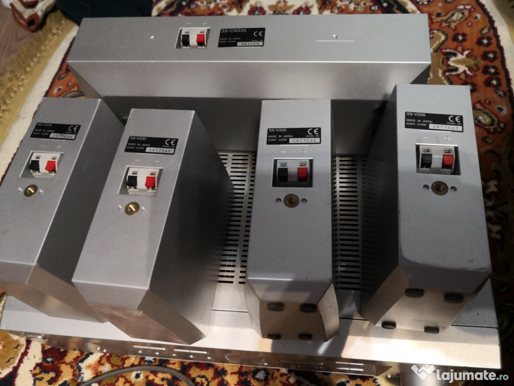 Amplituner Sony str de 485 + set boxe +subwoofer activ