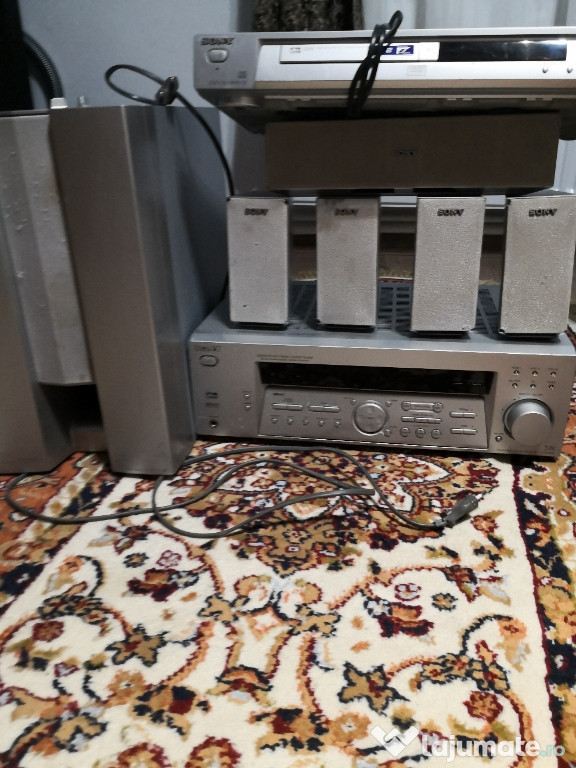 Amplituner Sony str de 485 + set boxe +subwoofer activ