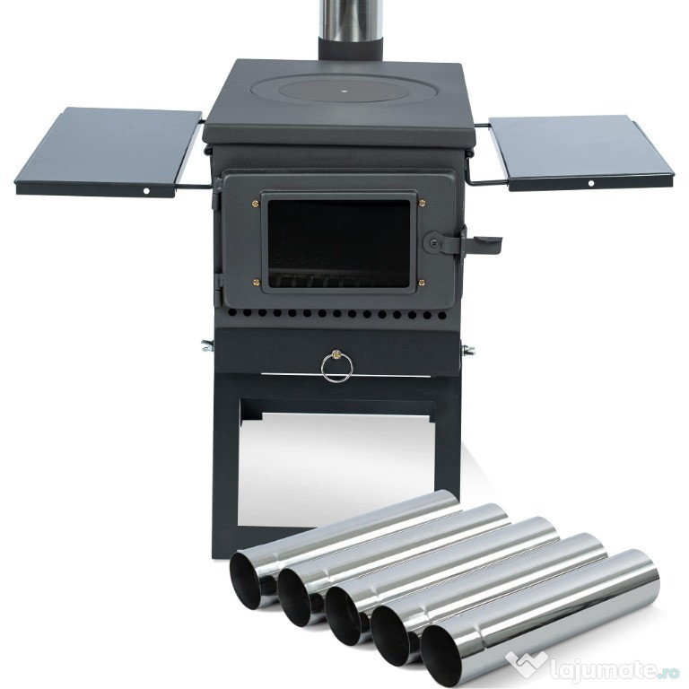 Soba multifunctionala portabila,grill,din fonta ptr camping