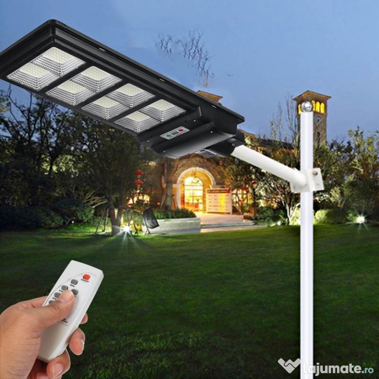 Lampa cu Incarcare Solara, 400W/300W Proiector Iluminat Jortan cu ...