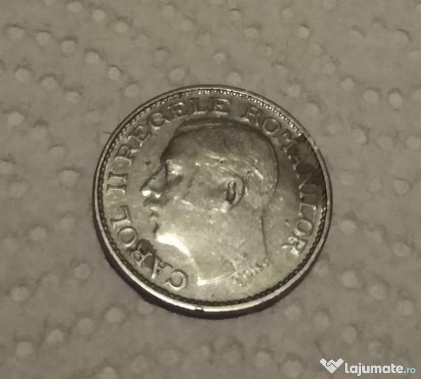 Moneda romaneasca cu regele Carol II - an 1936 - 100 lei -XF